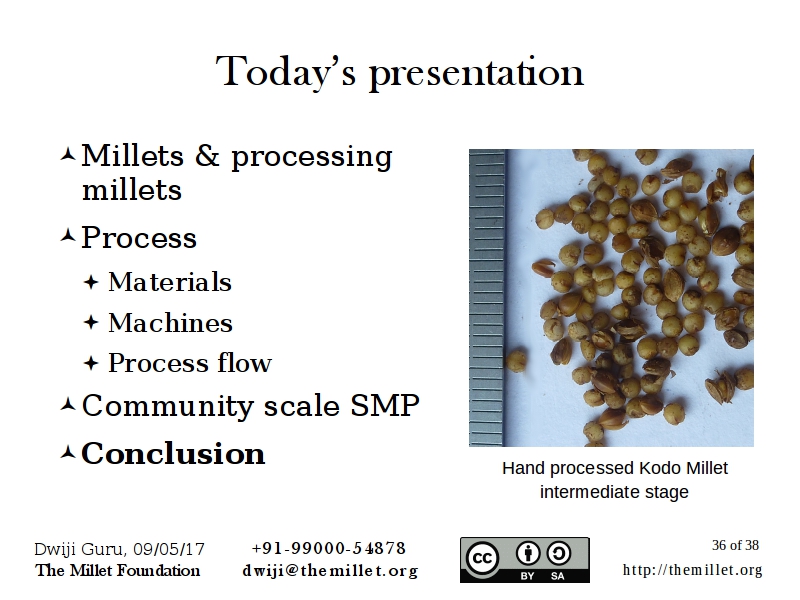 The 2017 National workshop on Millets – The Millet Foundation